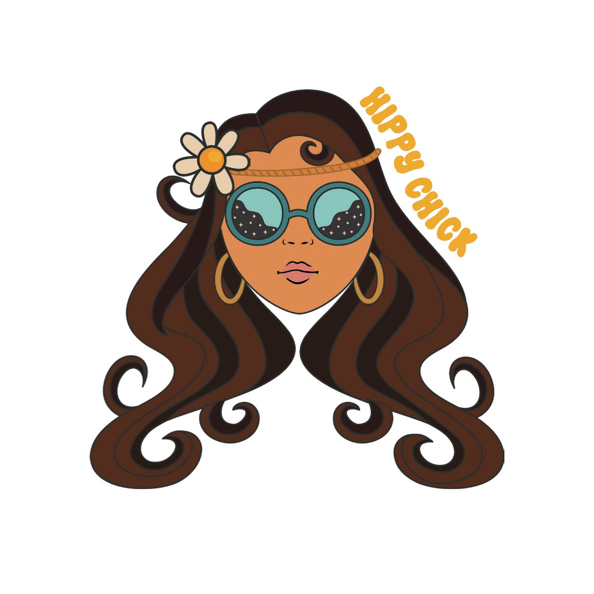 Hippy Chick | Stickerlishious