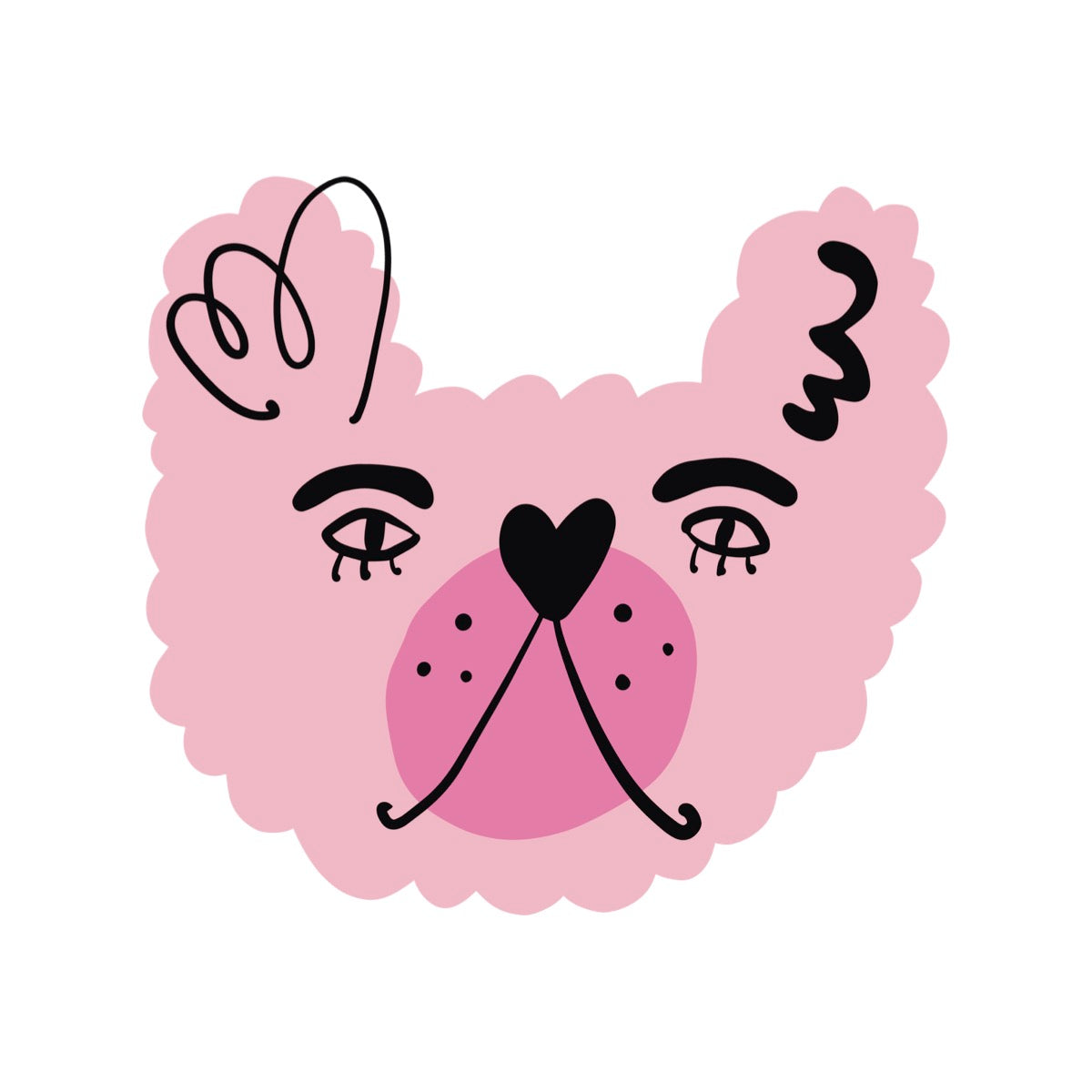 Pink Dog | Stickerlishious