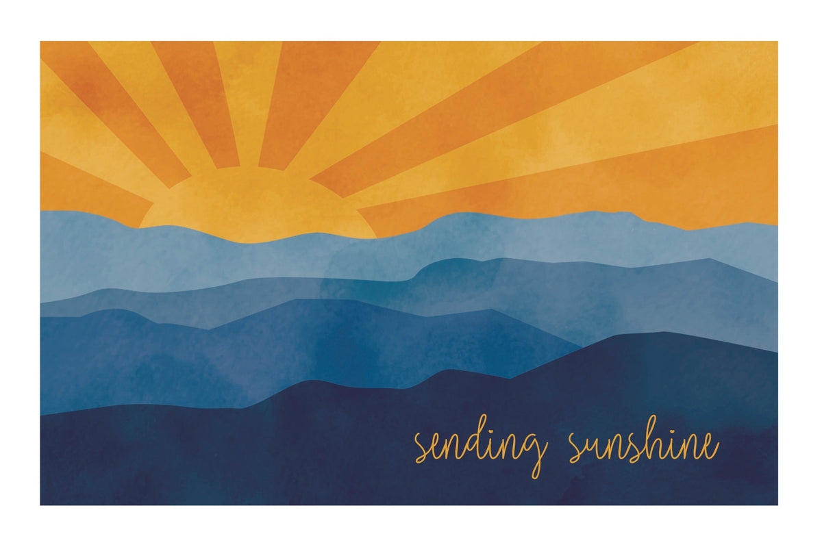 Sending Sunshine Postcard | Stickerlishious