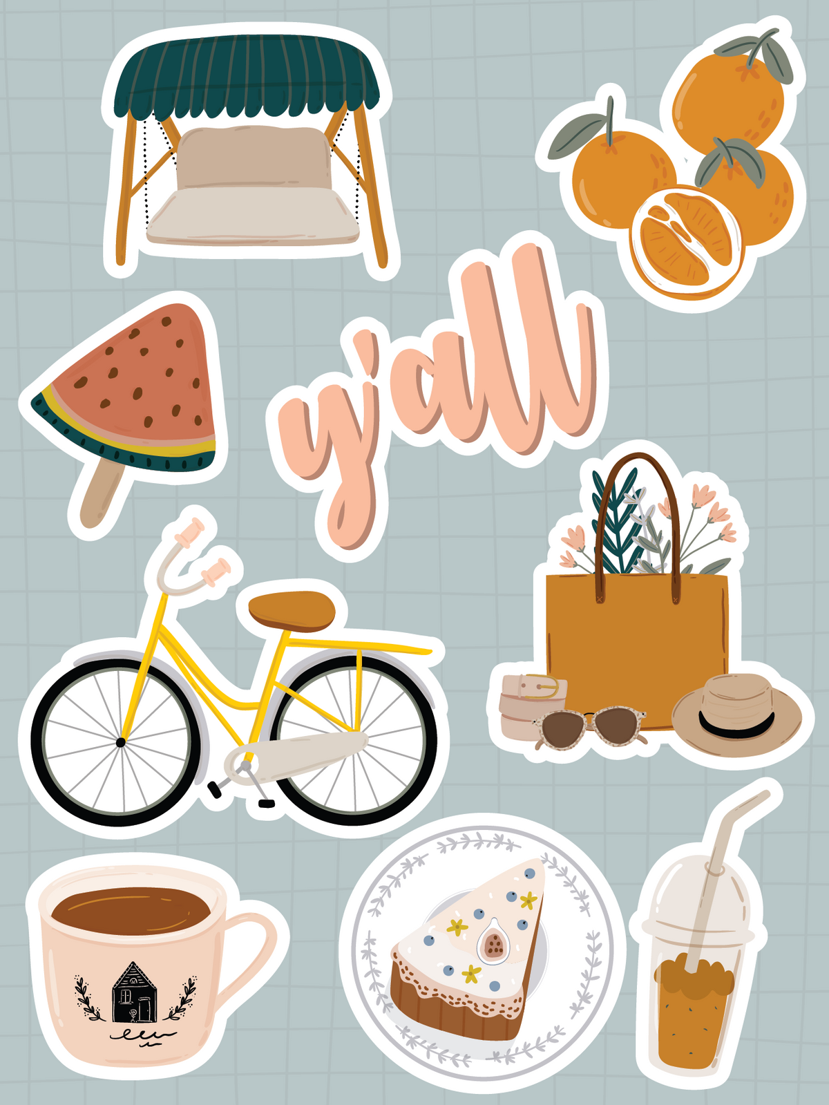 Country Sticker Sheet | Stickerlishious