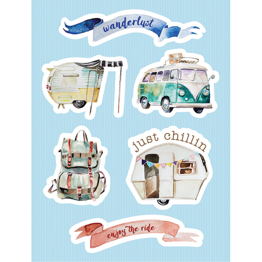 Wanderlust Sticker Sheet | Stickerlishious